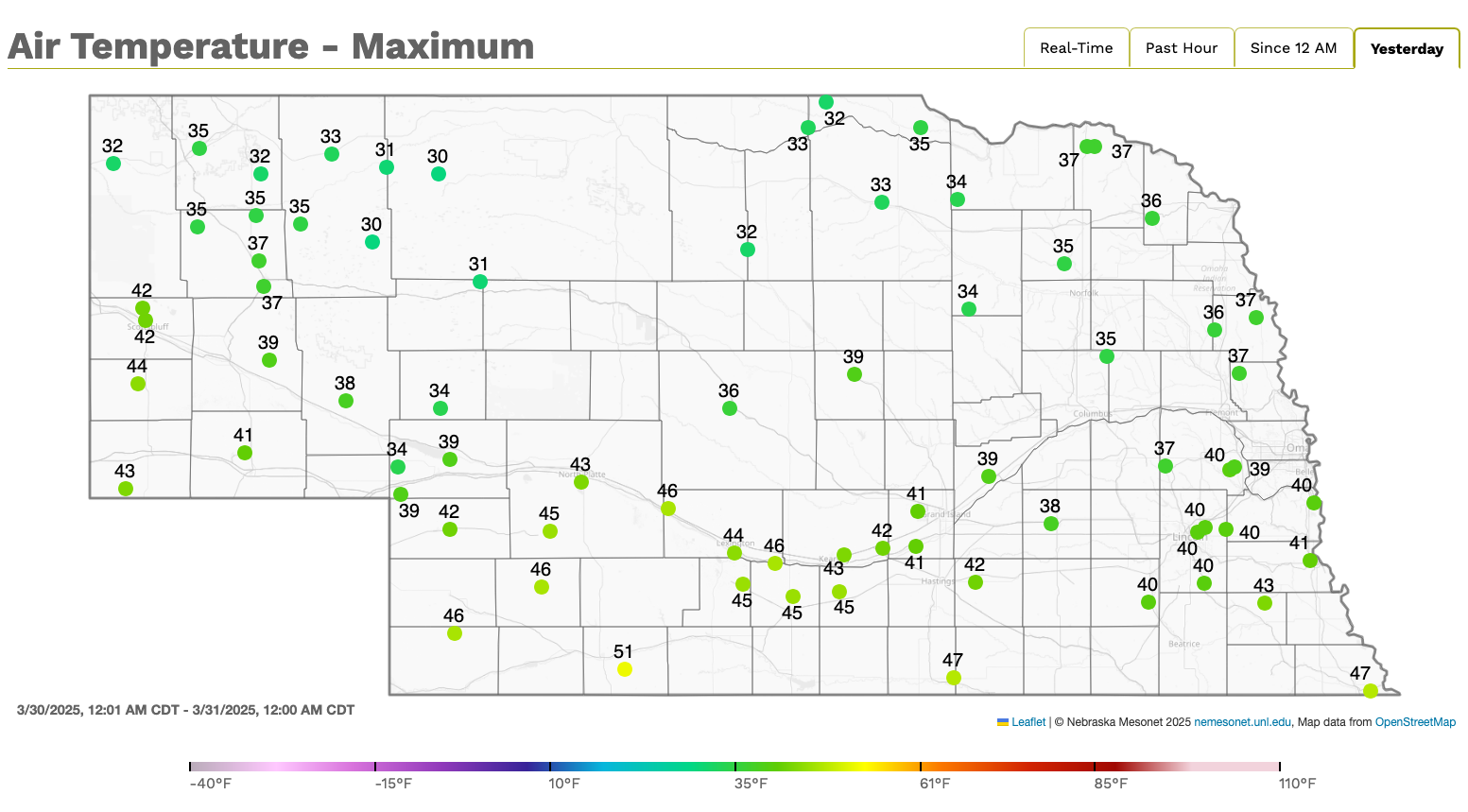 Weekend precipitation | Nebraska State Climate Office | Nebraska